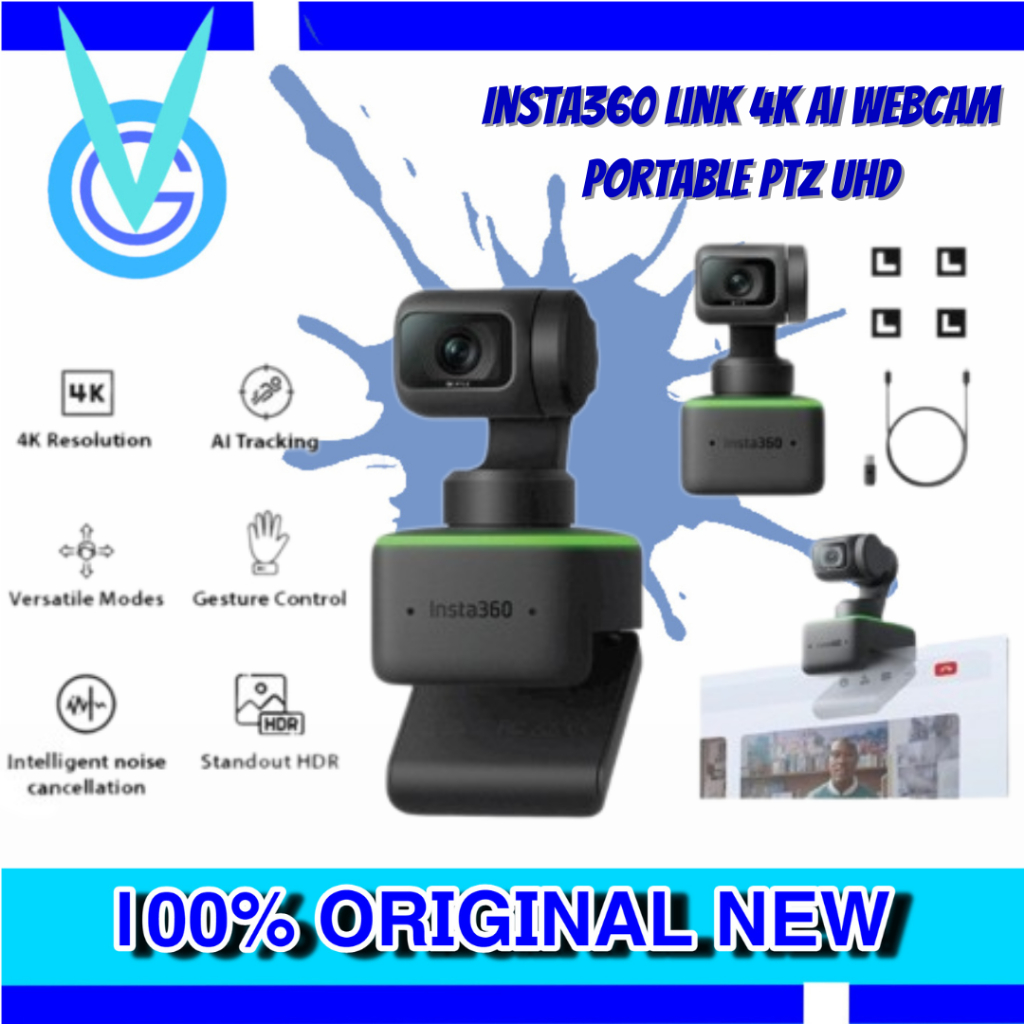Jual Insta360 Link 4K AI Webcam Portable PTZ UHD | Shopee Indonesia