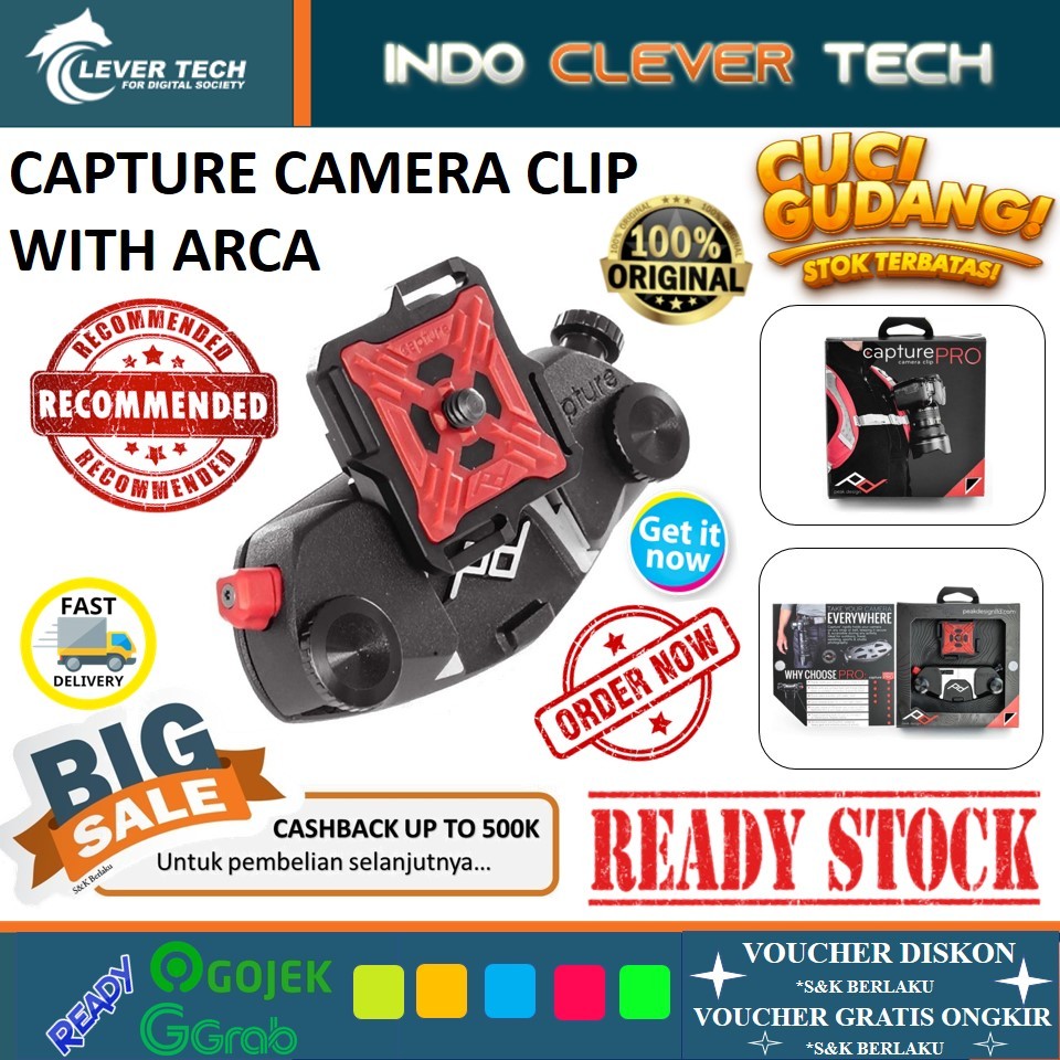 Jual CAPTURE PRO Camera clip with arca plate | Shopee Indonesia