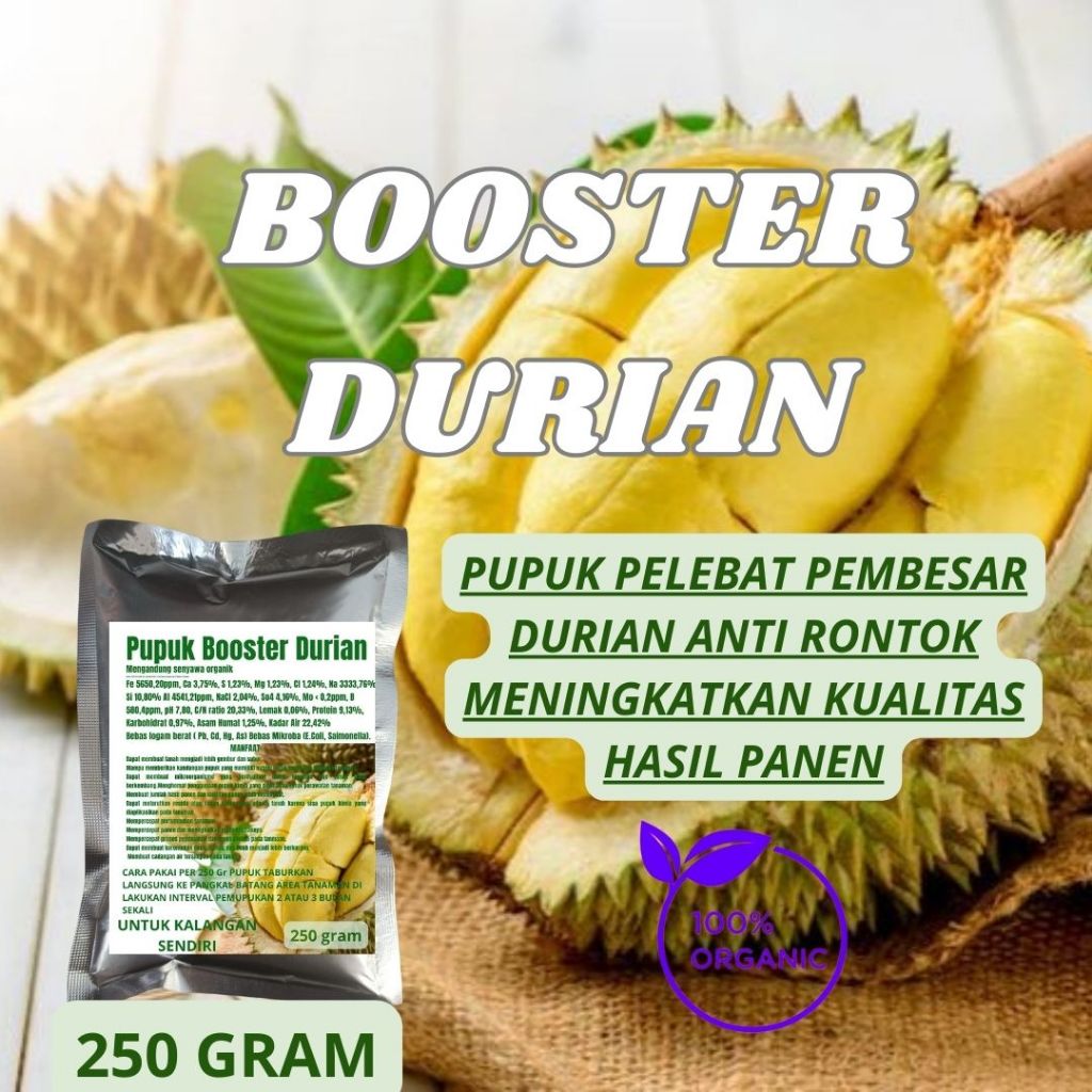 Jual Pupuk Booster Durian / Pelebat Buah dan Anti Rontok /Pupuk Durian Agar Cepat Berbuah Lebat ...