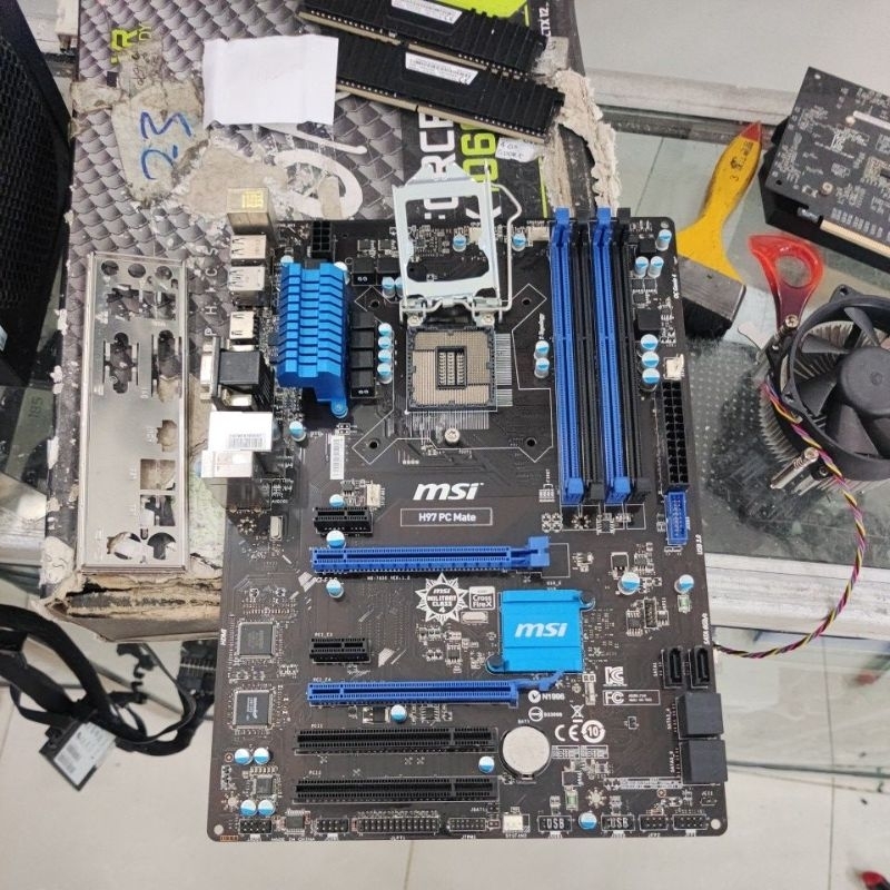 Jual mainboard MSI h97 PC mate ddr3 socket 1150 | Shopee Indonesia
