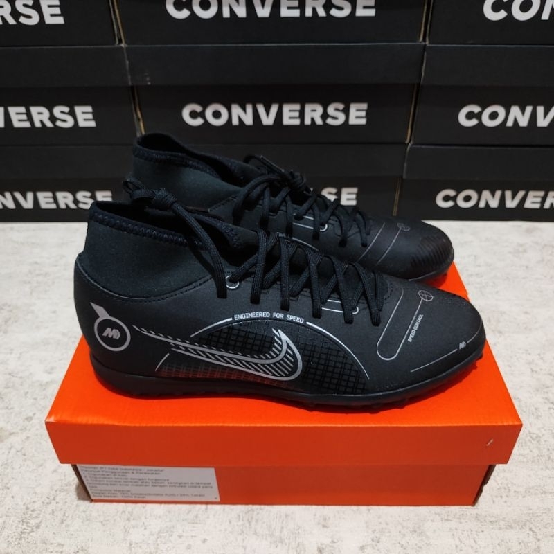 Jual Sepatu Mini Soccer/Futsal Mercurial Superfly 8 Club TF - Black ...