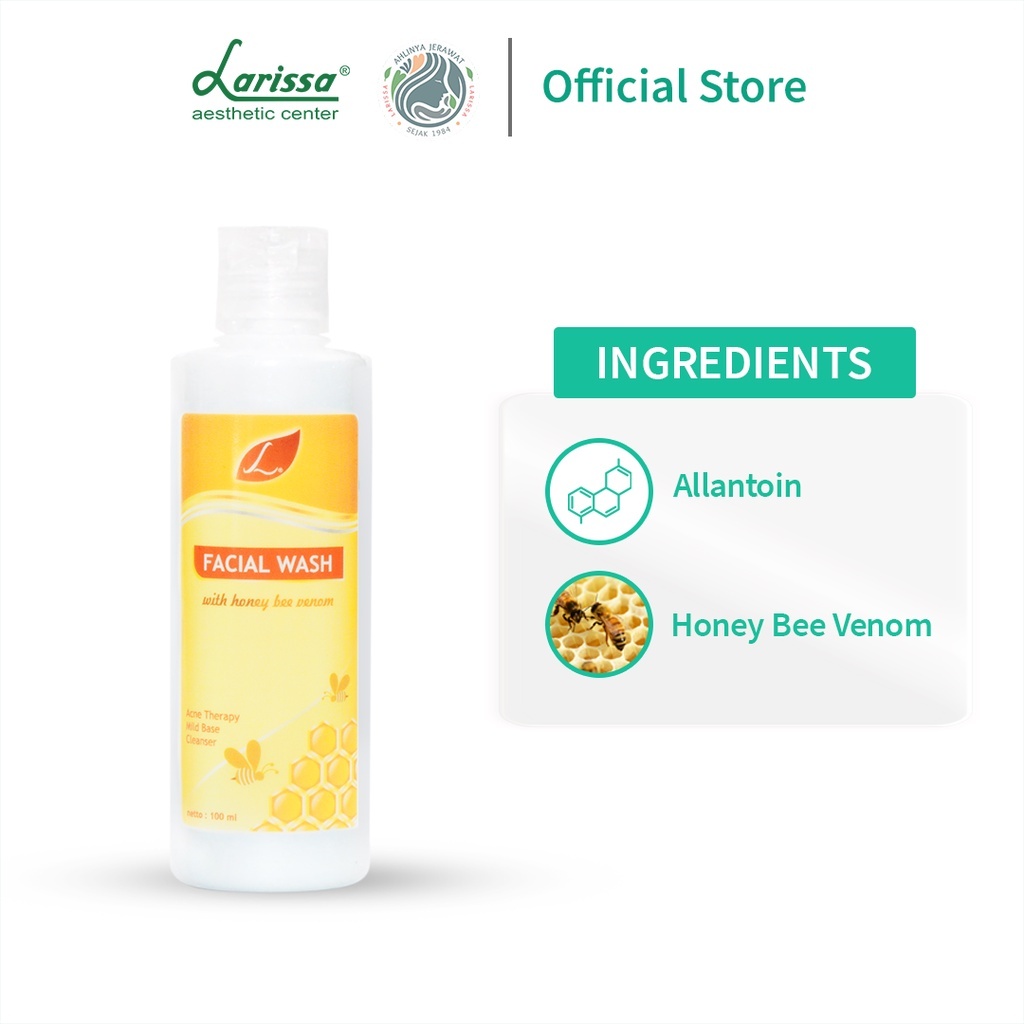 Jual Larissa - Facial Wash Honey Bee Venom Acne | Shopee Indonesia