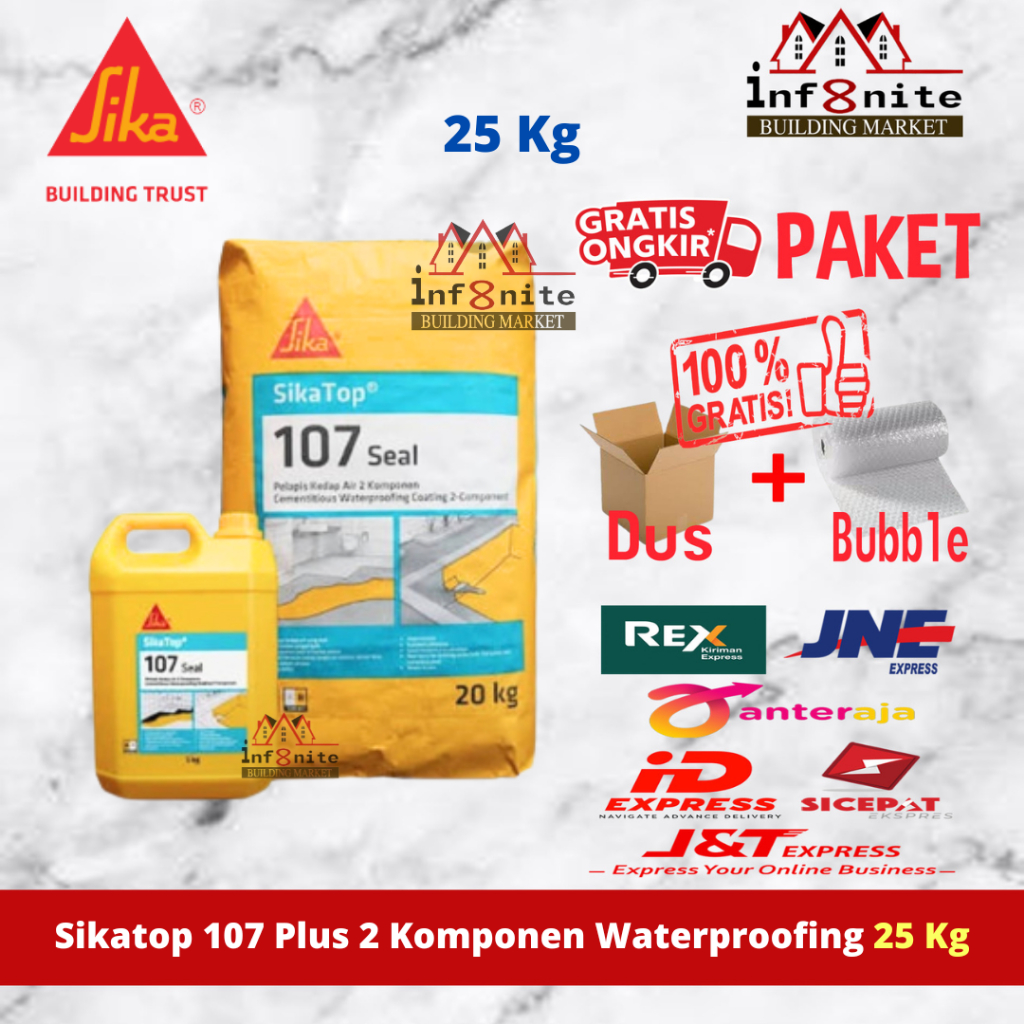 Jual Sikatop 107 Sika Top 107 Seal ID Sika Waterproofing 2 Komponen 25 Kg Paket | Shopee Indonesia
