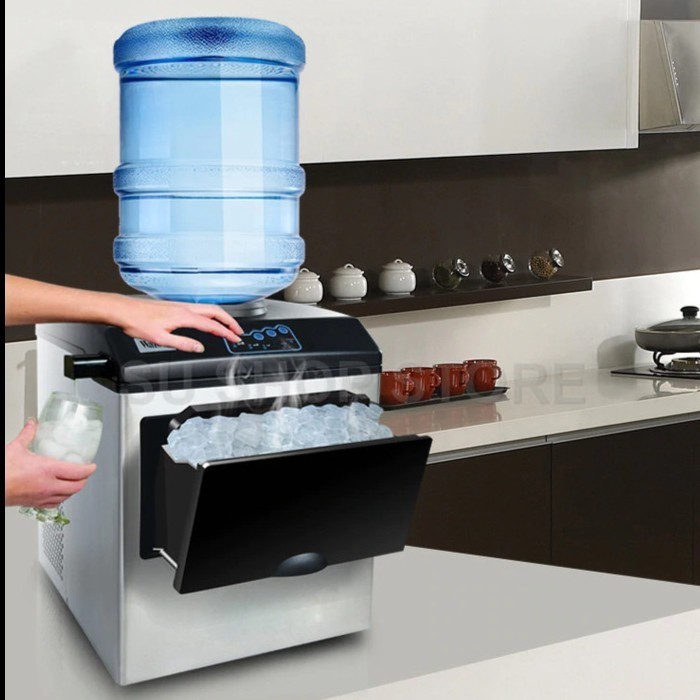 Jual HICON ORIGINAL HZB 25BF Pembuat Es Batu Ice Cream Machine 25kg Ice ...