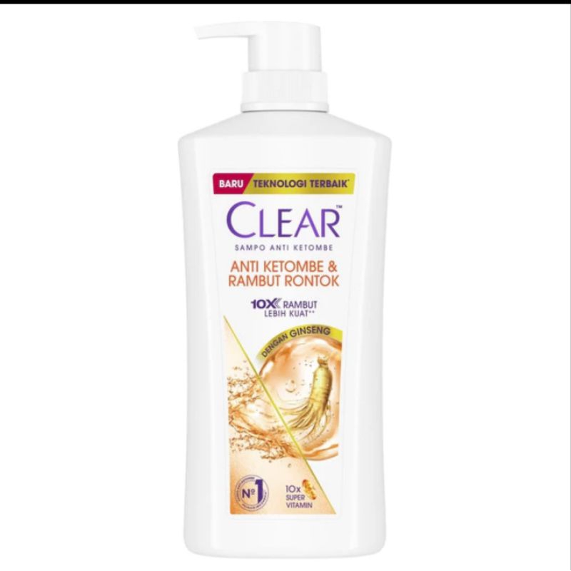Jual Clear Shampoo Anti Ketombe Dan Rambut Rontok 660ml // Clear ...