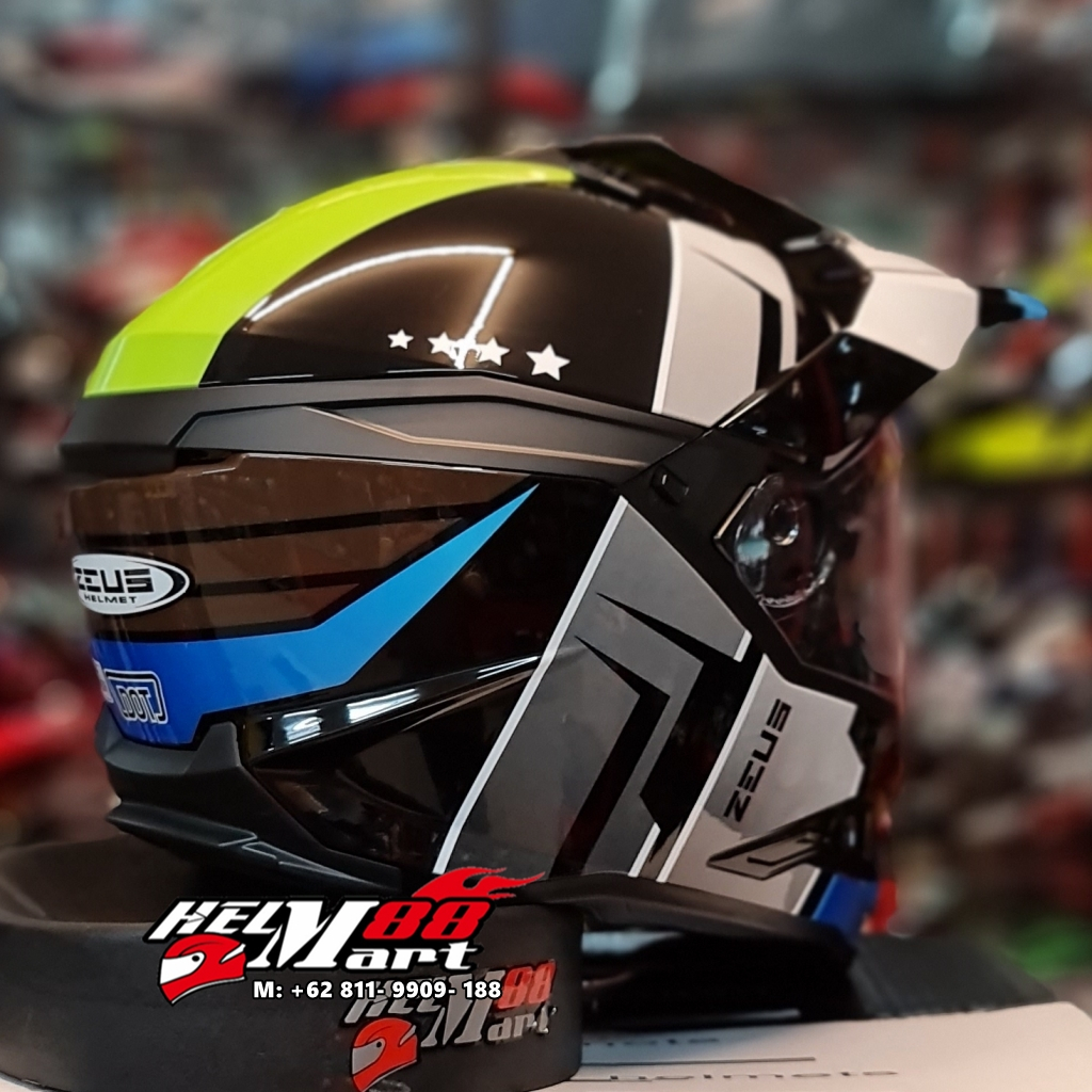 Jual Zeus 913 Corak Helm Hybrid Modular - Helm Zeus ZS913 ZS-913 Helm ...