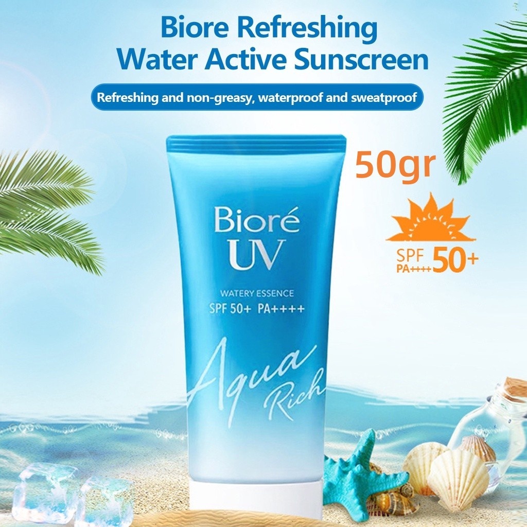 Jual Biore UV Aqua Rich Watery Essence Sunscreen Skin Care SPF 50 PA++++ Untuk Melindung Kulit ...
