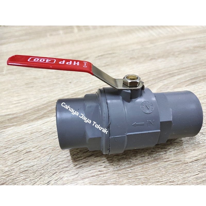 Jual BALL VALVE PVC GAGANG BESI 1INCHI HPP / STOP KRAN PIPA BALL VALVE PVC 1" / STOP KRAN PVC ...