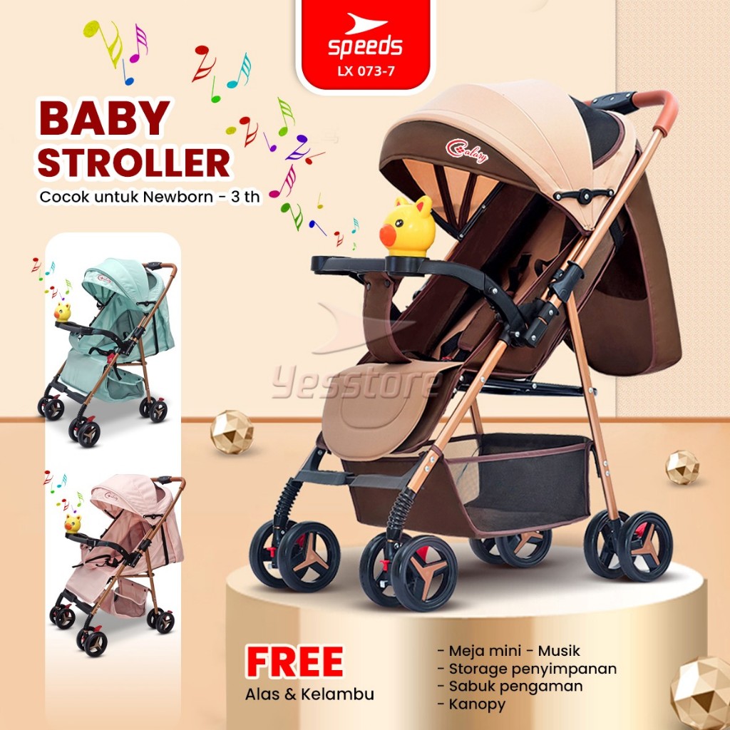 Jual SPEEDS Stroller Anak Lipat Premium Portabel Bayi Newborn Baby ...