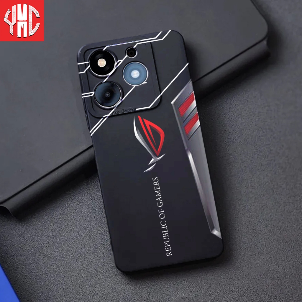 Jual Tm402 Untuk Tecno Spark 10 Pro Gambar Rog Softcase Protec Camera Casing Ponsel Case Hp Ymc