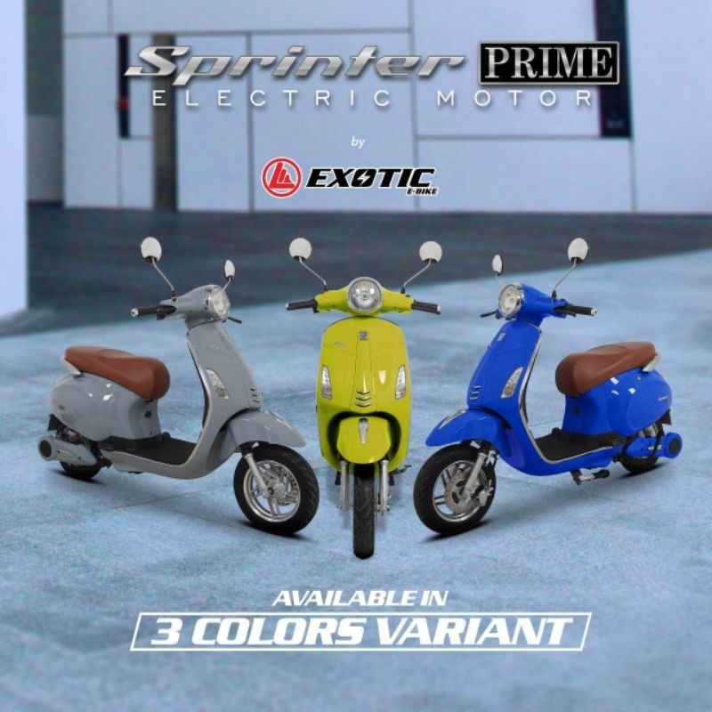 Jual Sepeda Motor Listrik EXOTIC SPRINTER PRIME Terbaru 1200 Watt ...