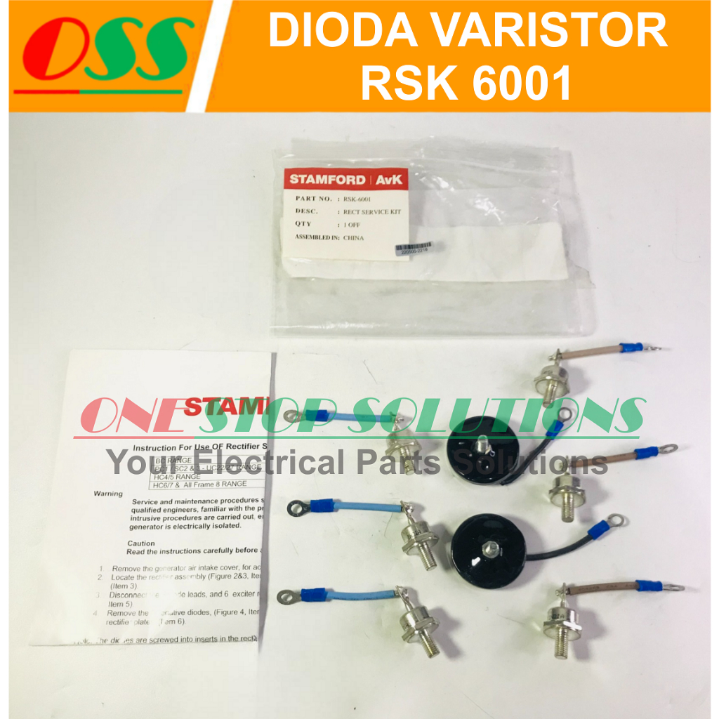 Jual RECTIFIER KIT RSK6001 DIODA VARISTOR RSK 6001 ORIGINAL DIODA ...