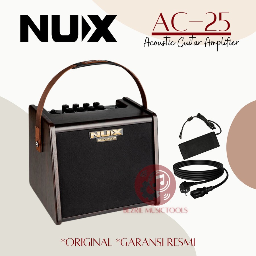 Jual Nux AC25 Stageman 25Watt Battery Powered Acoustic Guitar Amplifier | Shopee Indonesia