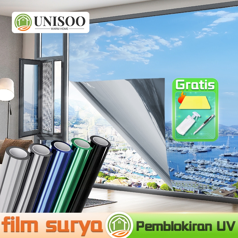 Jual STOK READY! Kaca Film One Way Silver stiker kaca film cermin untuk ...
