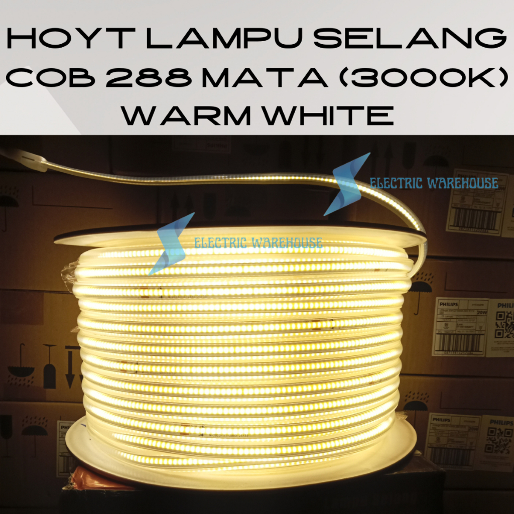 Jual HOYT LAMPU SELANG LED STRIP COB 288 MATA LISTRIK 220V ( SUPER ...