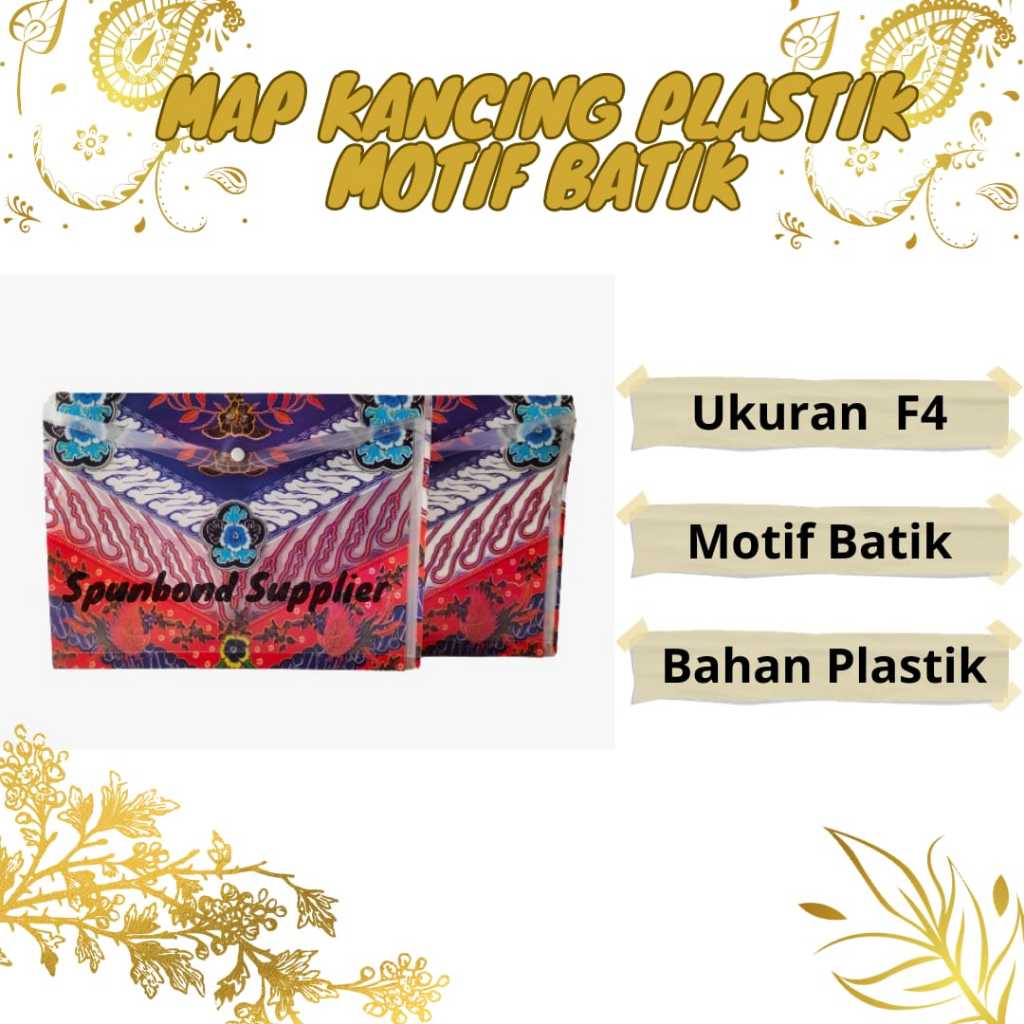 Jual Map Kancing Batik /f4 /map kancing punggung grosir murah | Shopee Indonesia