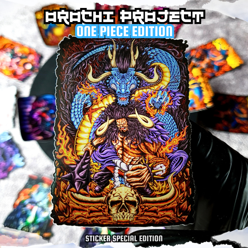 Jual Sticker Stiker Anime Yonkou Beasts Kaido Onigashima One Piece ...