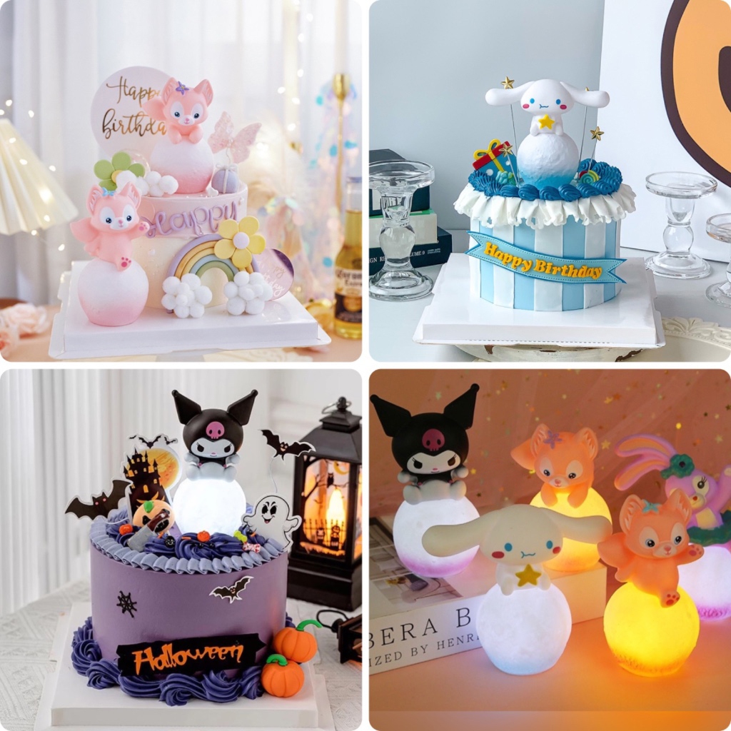 Jual [Spot]COD Hiasan Kue Cake Topper Kuromi Cinamoroll Linabelle ...
