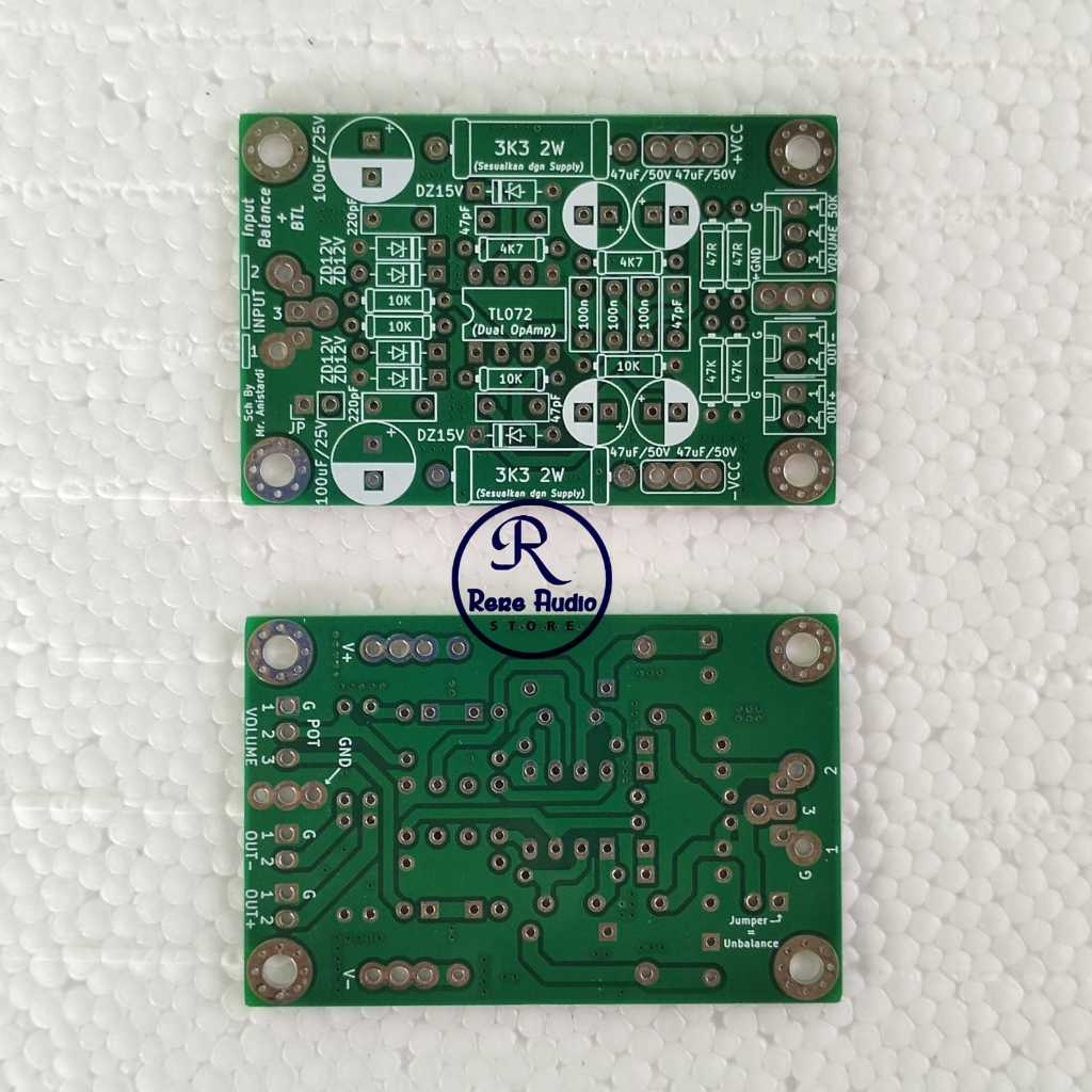 Jual PCB Input Balance Mono + BTL Double Layer FR4 Fiber | Shopee Indonesia