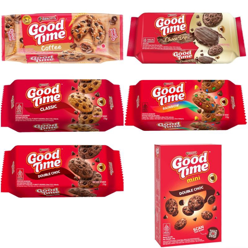 Jual Good Time Cookies Classic Chocolate double rainbow coffee choco ...