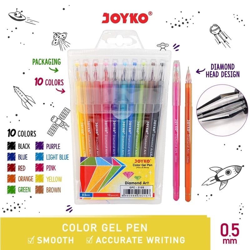 Jual ATK-POINT | JOYKO Bolpoint warna Diamond head | Ballpoint warna ...