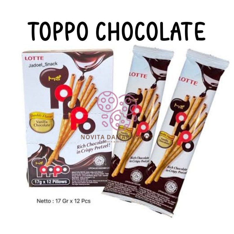 Jual TOPPO CHOCOLATE [ HARGA MURAH ] 1PACK | Shopee Indonesia