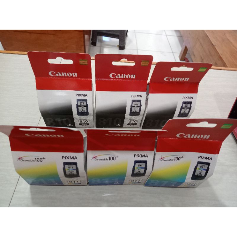 Jual Catridge Canon 810 811 Black Colour Hitam Warna | Shopee Indonesia