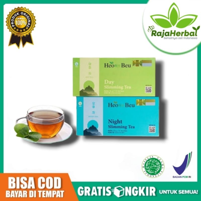 Jual Heo Beu Slimming Tea Teh Diet Pelangsing Badan ORIGINAL Herbal ...