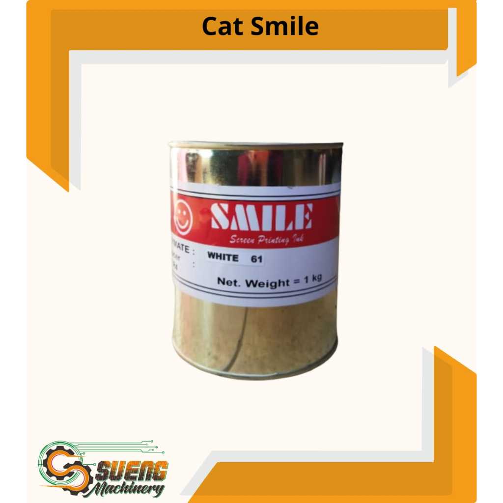 Jual Tinta/Cat Sablon Plastik SMILE POLYMATE {PUTIH} | Shopee Indonesia