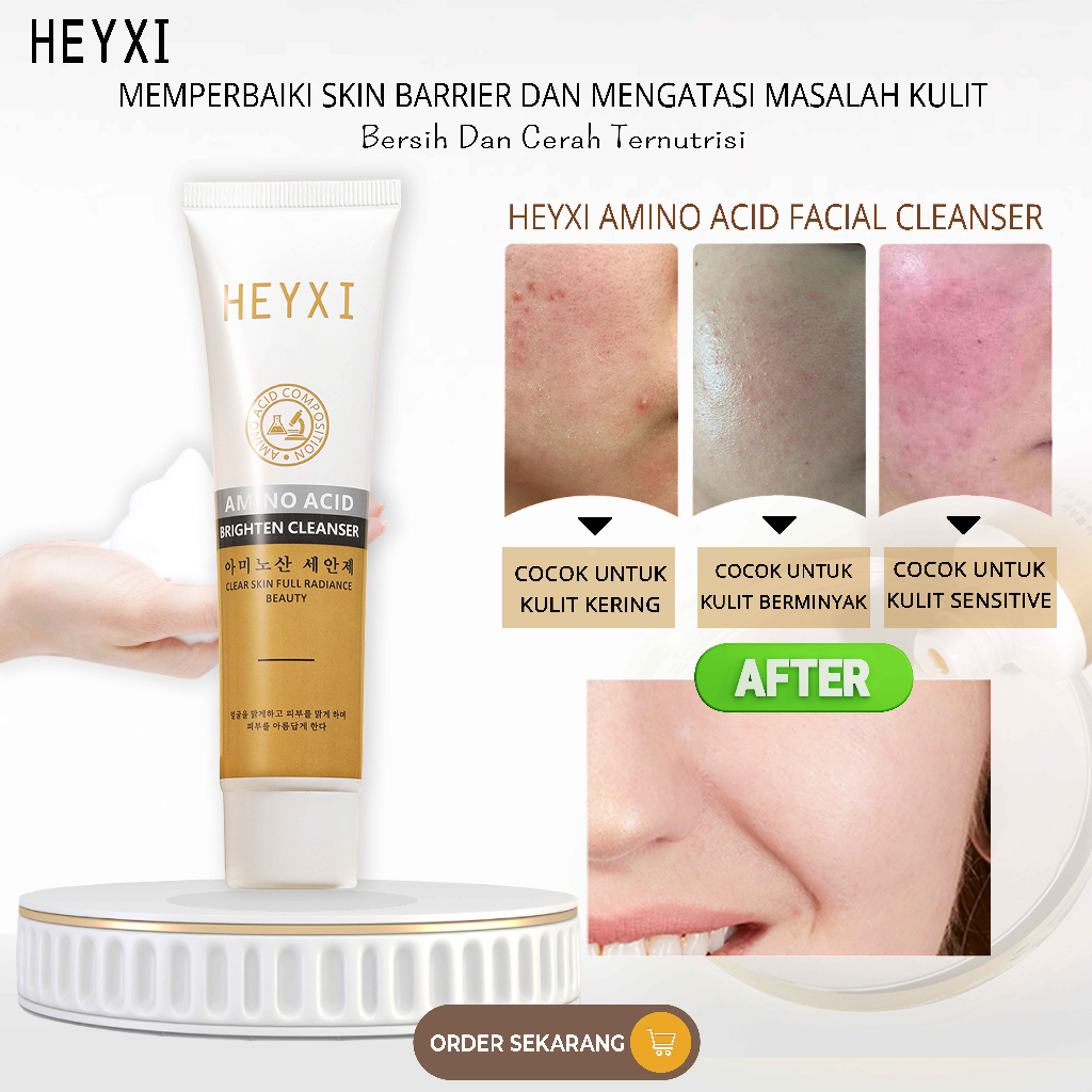 Jual HEYXI Amino Acid Facial Cleanser Pembersih Wajah Cleansing ...