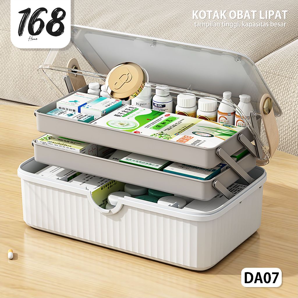 Jual Kotak P3K Susun Kotak Obat Plastik Kotak Penyimpanan Obat Box Obat ...
