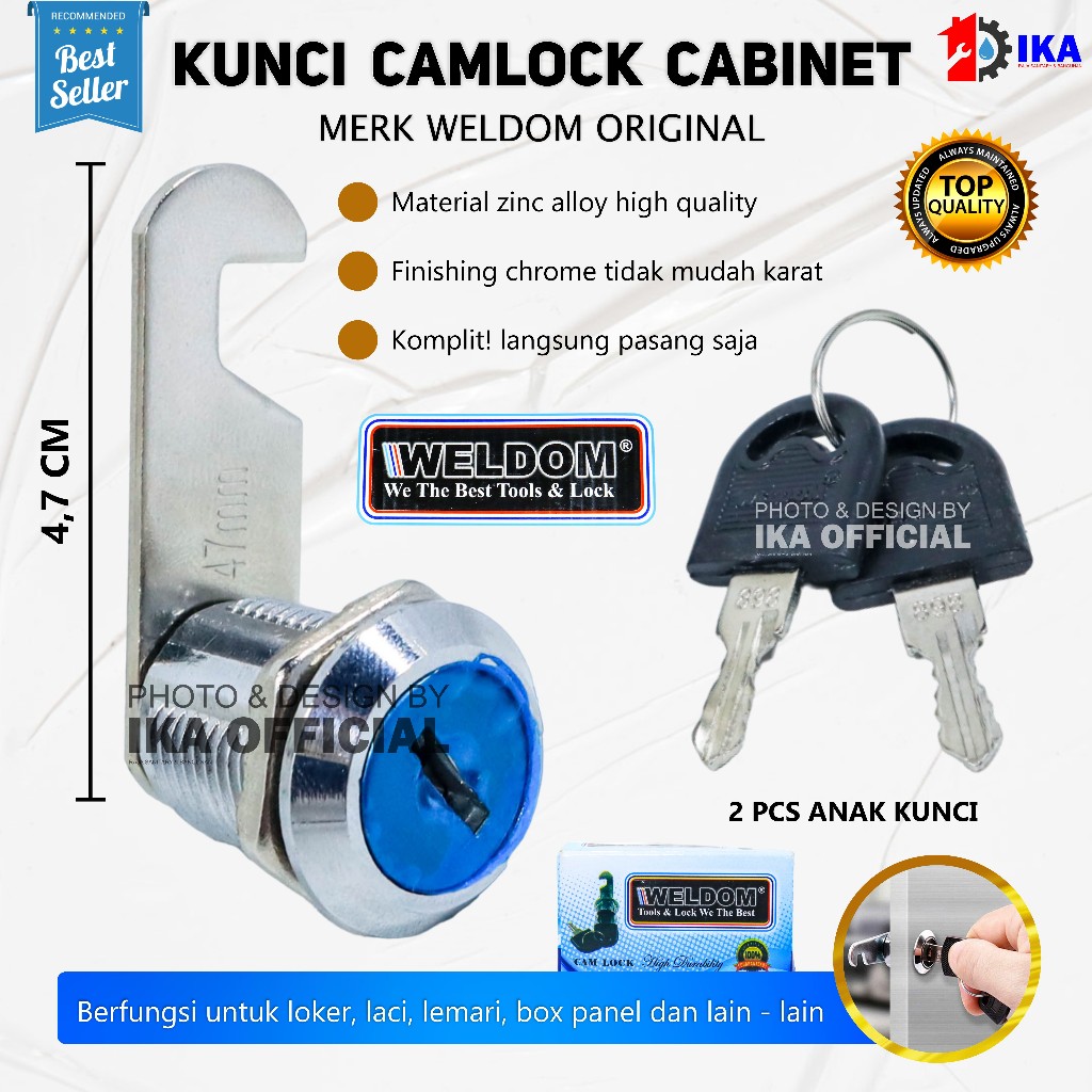 Jual Kunci Camlock Lemari Loker Laci Box Kotak Panel 20mm / Kunci Camlock Kunci Loker Kunci Kait ...