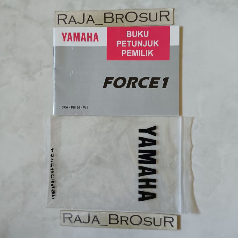 Jual Buku petunjuk pemilik/Manual book Yamaha Force 1 Force1 F1 3XA 1992-1996 ORI Original ...