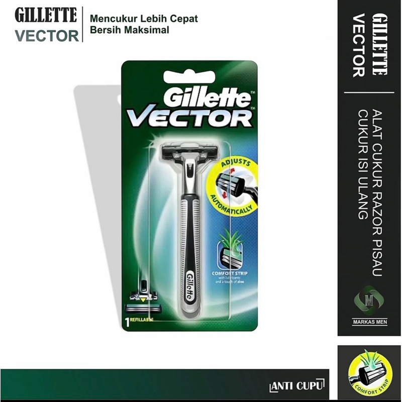 Jual Gillette Vector Razor | Shopee Indonesia