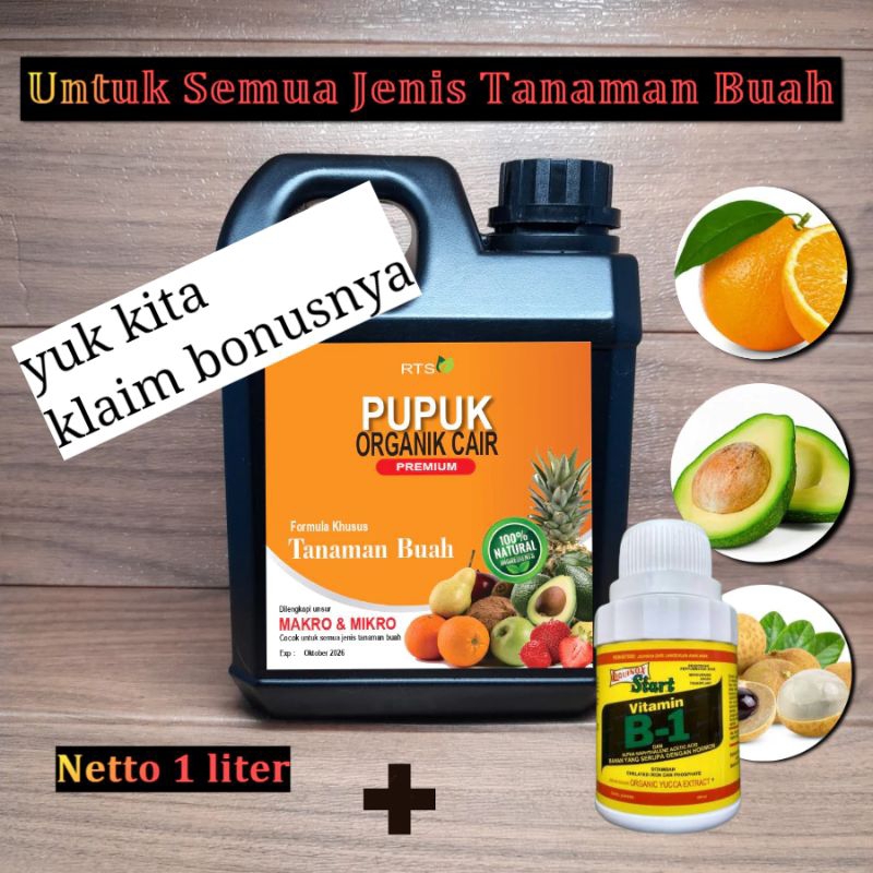 Jual Pupuk Organik Cair Tanaman Buah / Bunga 1 Liter POC Kompos | Shopee Indonesia