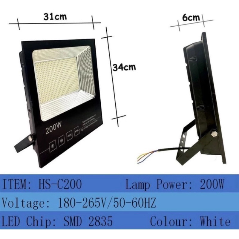 Jual LAMPU SOROT LED 200 Watt PUTIH LAMPU SOROT 200W LAMPU TEMBAK 200 WATT | Shopee Indonesia