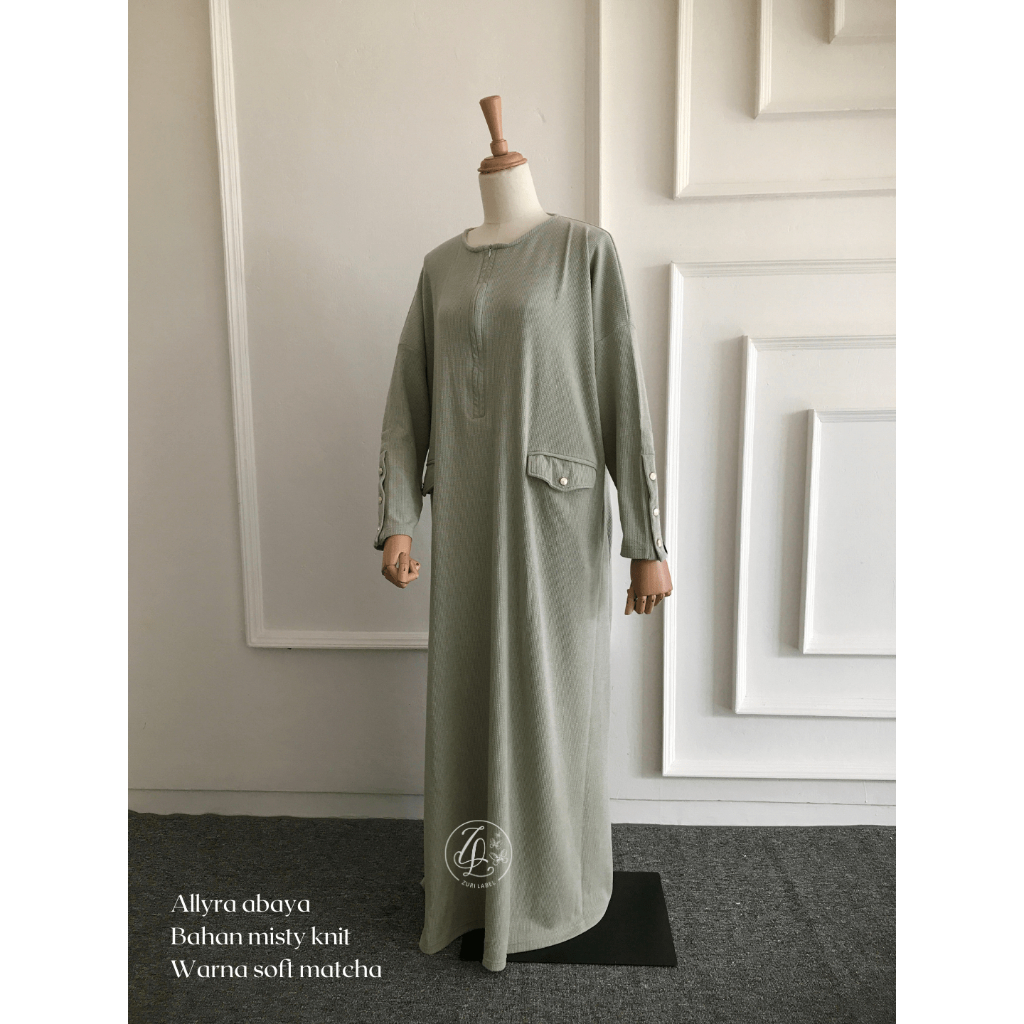 Jual ALLYRA ABAYA KNIT BY ZURI LABEL | Shopee Indonesia