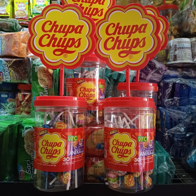 Jual Permen Chupa Chups 1 Toples isi 30 Pcs | Shopee Indonesia