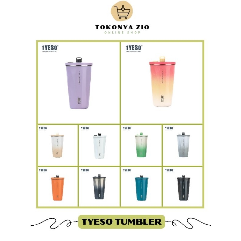 Jual READY STOCK TYESO vacuum insulated bottle tumbler with portable stainless Gelas tumbler 100 ...