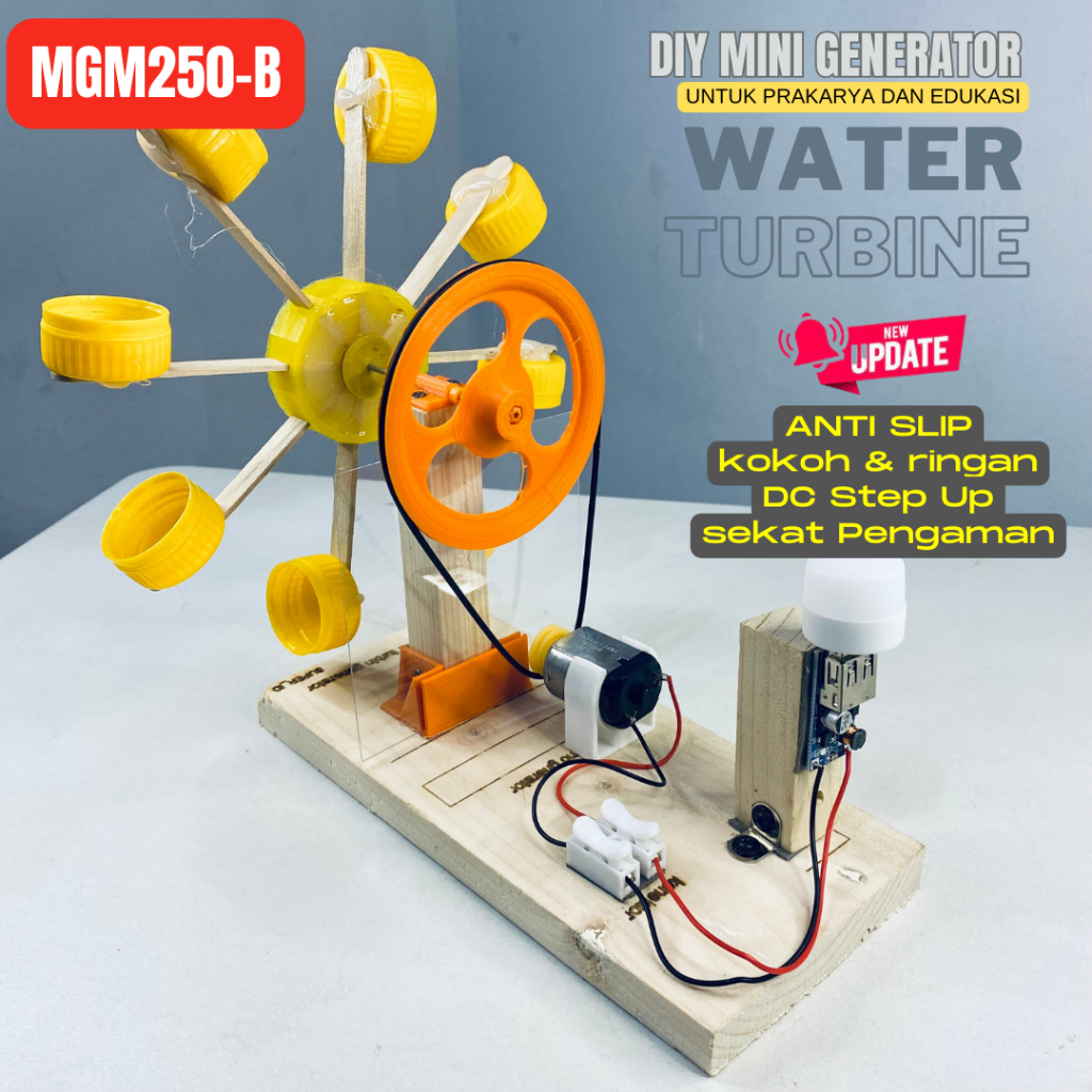 Jual Maskuubin Kit Edukasi Sains & STEM – Mini Generator Turbin Air ...