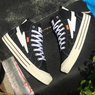 Jual Xternal - Sepatu Mitterns Storm High Black White Kasual | Shopee ...