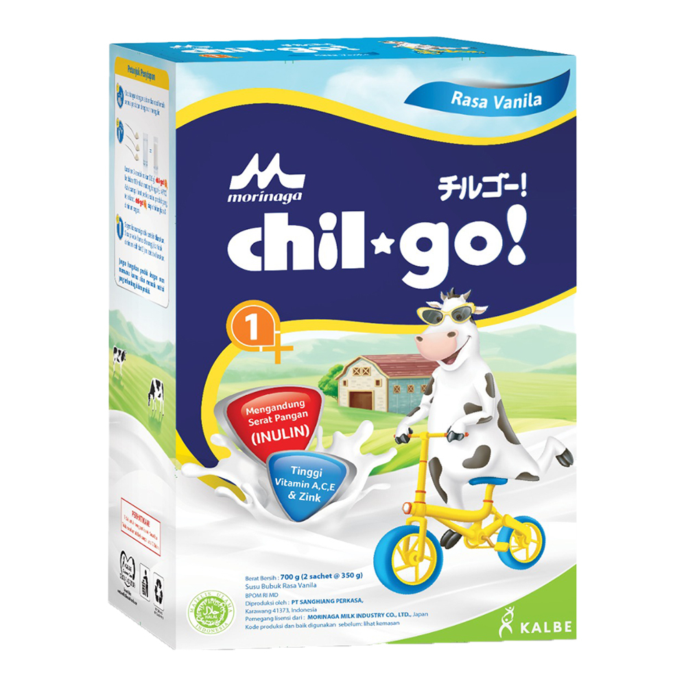 Jual morinaga chil-go 1+ Susu Bubuk Pertumbuhan Anak Vanilla Box 700 g ...