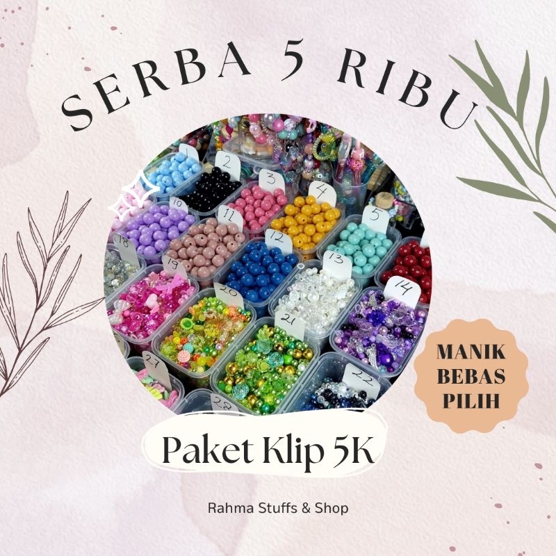 Jual MANIK SERBA 5 RIBU ( KLIP 5K ) | Shopee Indonesia