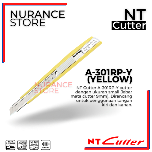 Jual NT CUTTER A-301RP-Y ORIGINAL JAPAN | Shopee Indonesia