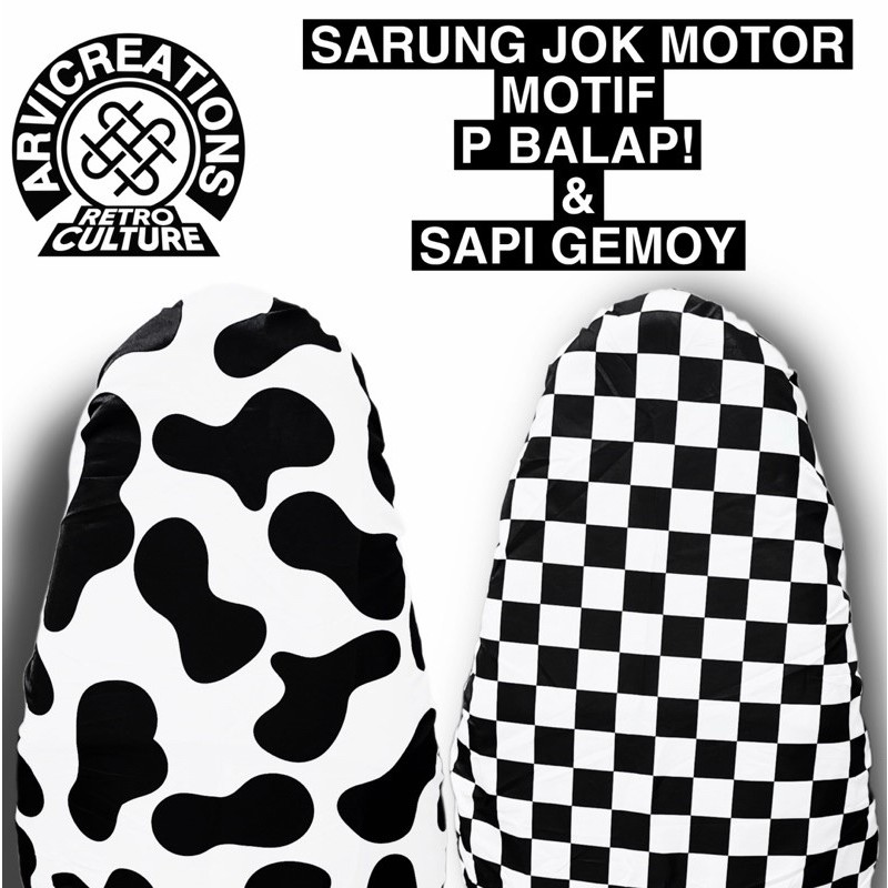 Jual Sarung Jok Motor Full Print Retro Chess Sapi Gemoy Anti Cakar ...
