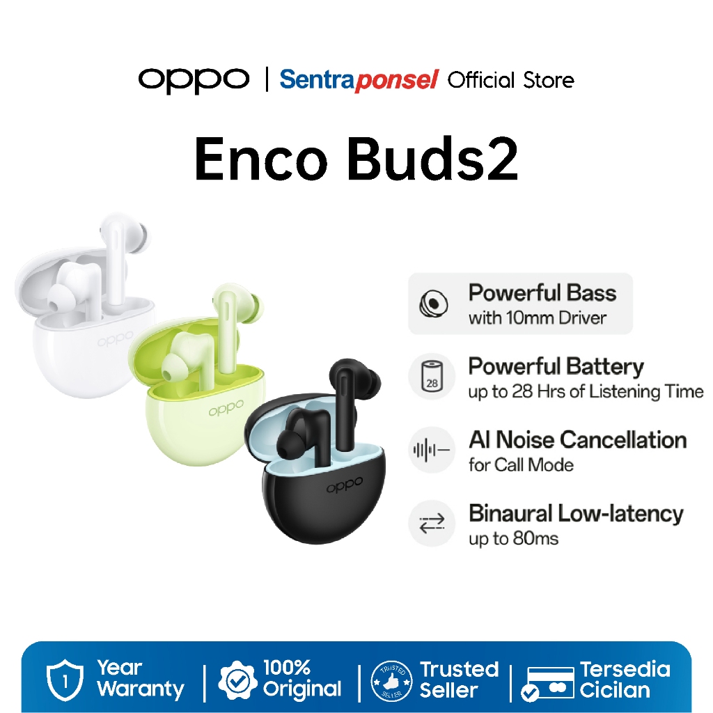 Jual [NO REPACK] OPPO Enco Buds2 - Garansi Resmi | Shopee Indonesia