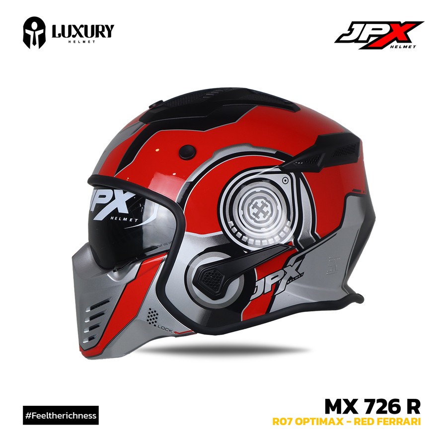 Jual Helm Fullface Modular JPX MX 726R All Motif | Shopee Indonesia