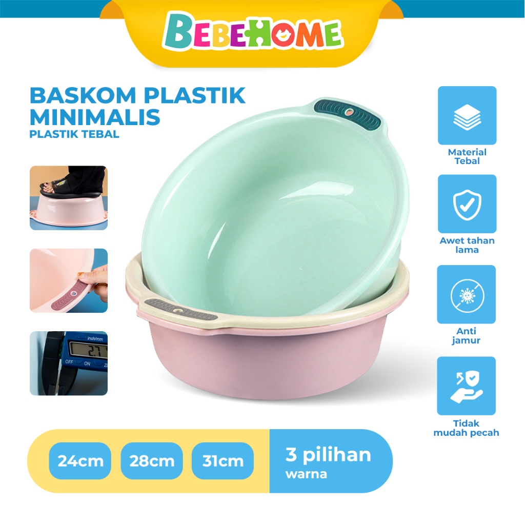 Jual Bebehome Baskom Plastik Baskom Air Baskom Serbaguna | Baskom Bulat ...