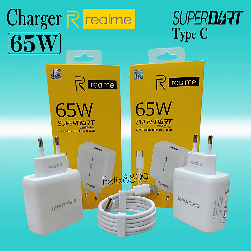 Jual Charger Casan Realme Original 65 Watt Super Dart 65W USB Type C | Shopee Indonesia