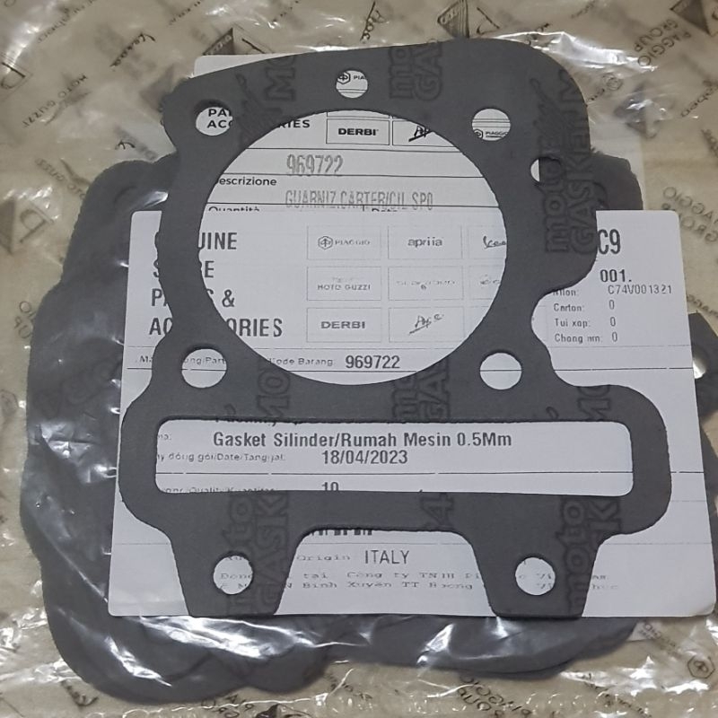 Jual PAKING GASKET BLOK BAWAH VESPA PIAGGIO ZIP 100 - LIBERTY 100 ...